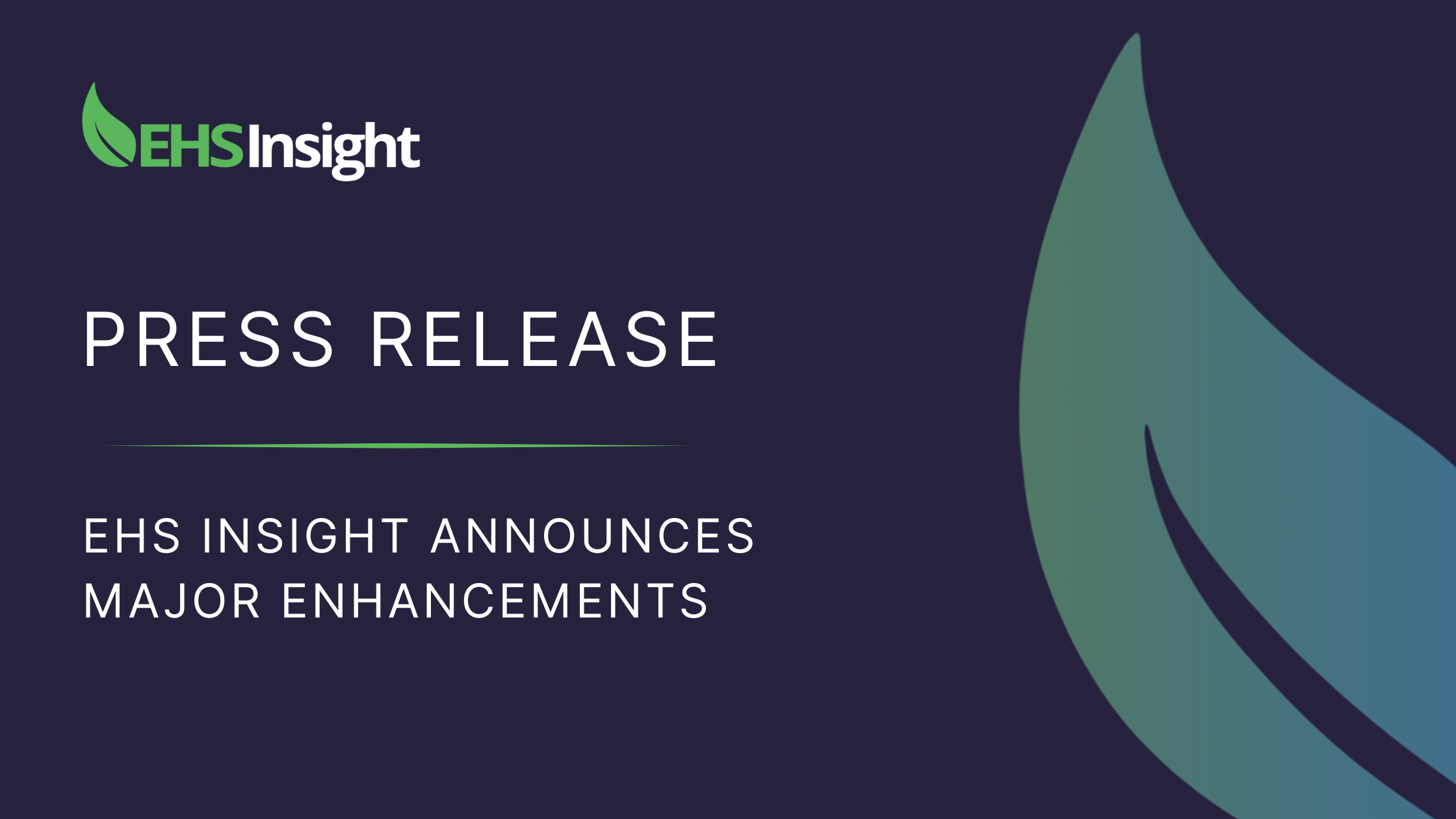 Press Release: EHS Insight Unveils AI to Transform EHS Management